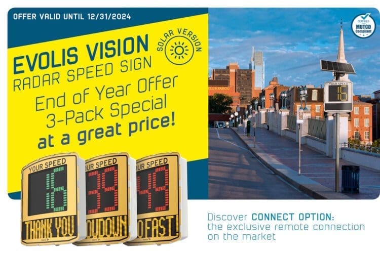 EVOLIS Vision: LED Digital Speed Limit Sign