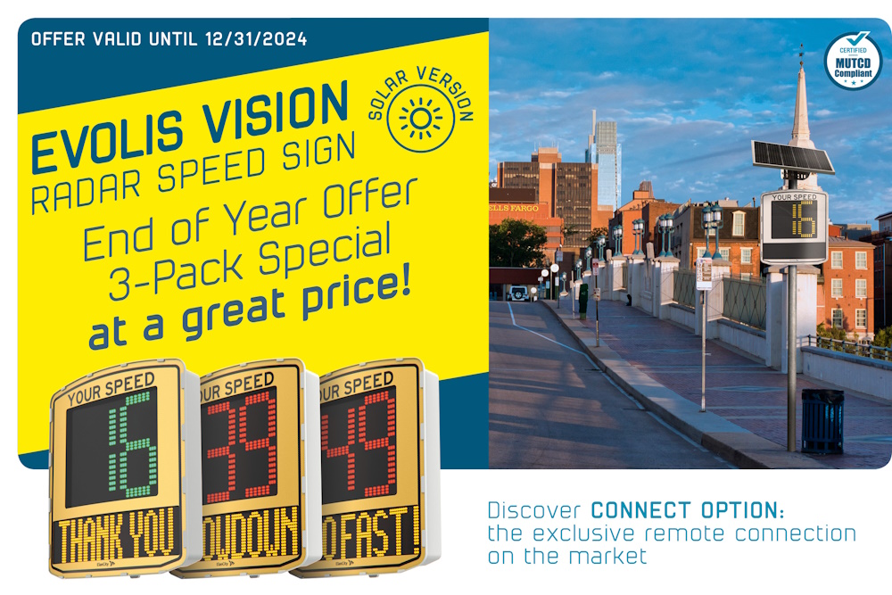 EVOLIS Vision: LED Digital Speed Limit Sign